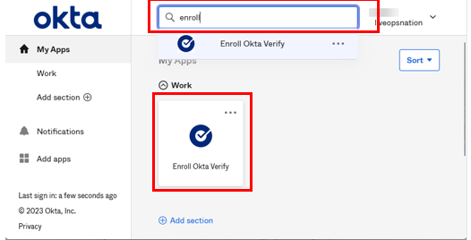How can I set up Okta Verify with an activation link?