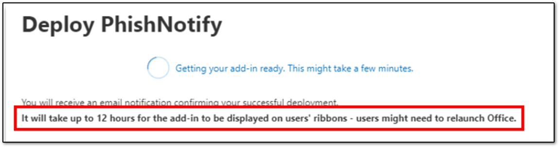 Installing Phishnotify Xml For Office 365 And Outlook Phishsim
